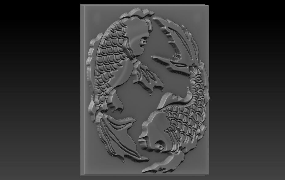 Japan Fish Relief - 3D Model by elitemodelry