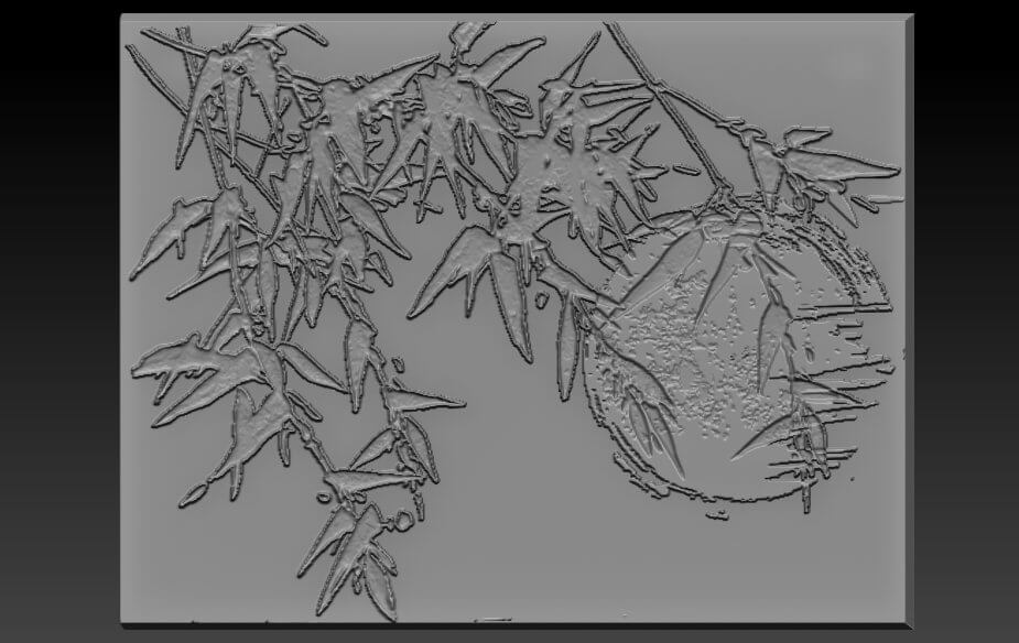 Japan Tree Relief - 3D Model by elitemodelry