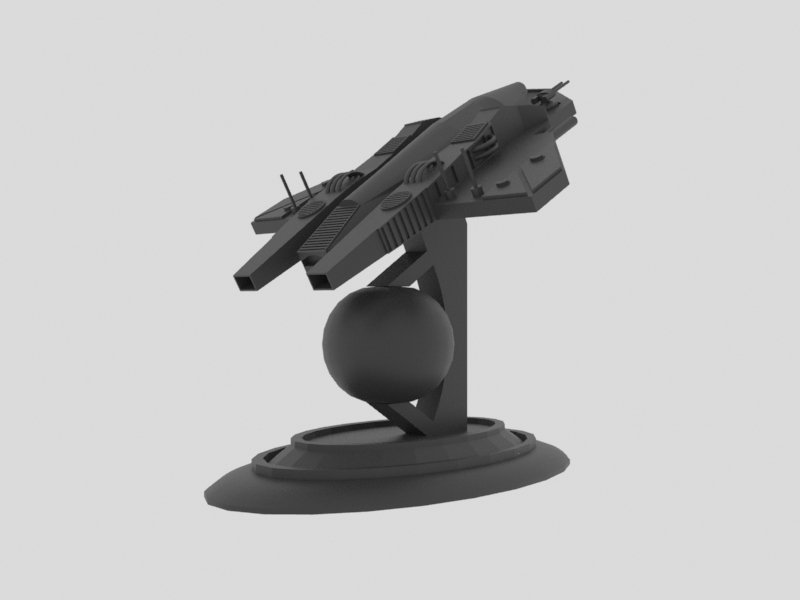 Jupiter - T Spaceship 3D Model by elitemodelry