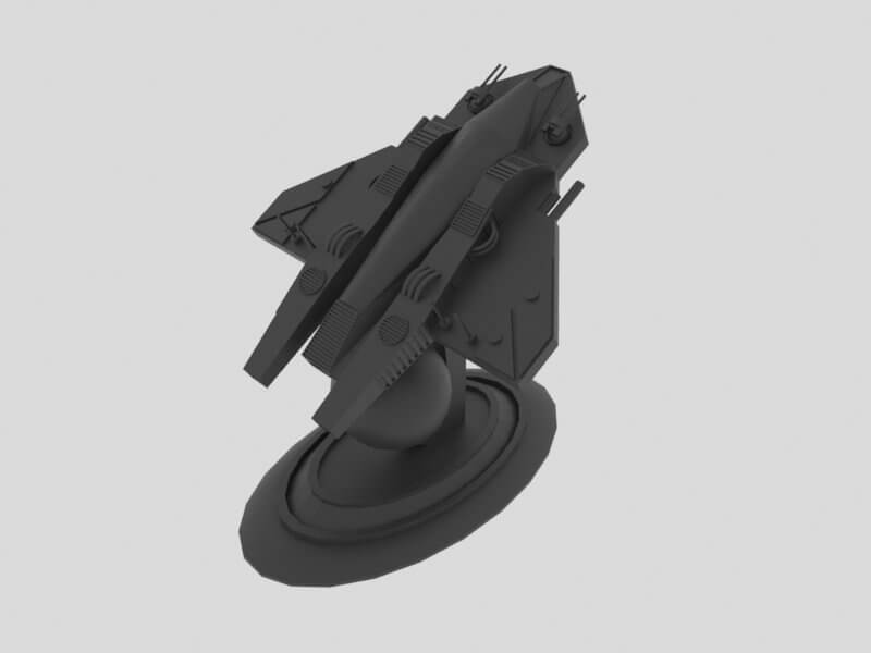 Jupiter - T Spaceship 3D Model by elitemodelry