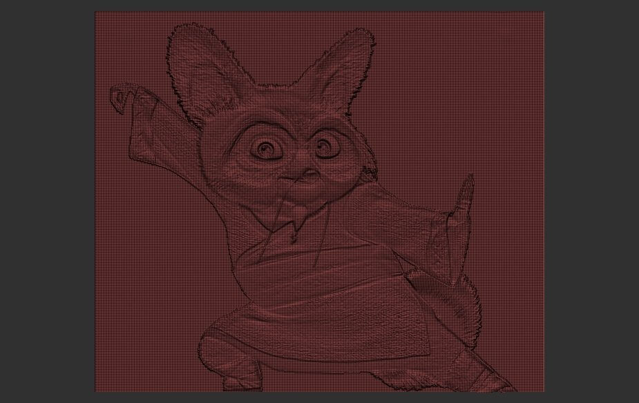 Shifu Relief - 3D Print Model by elitemodelry