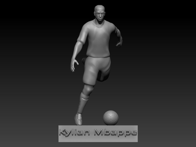 Kylian Mbappe - 3D Model by elitemodelry