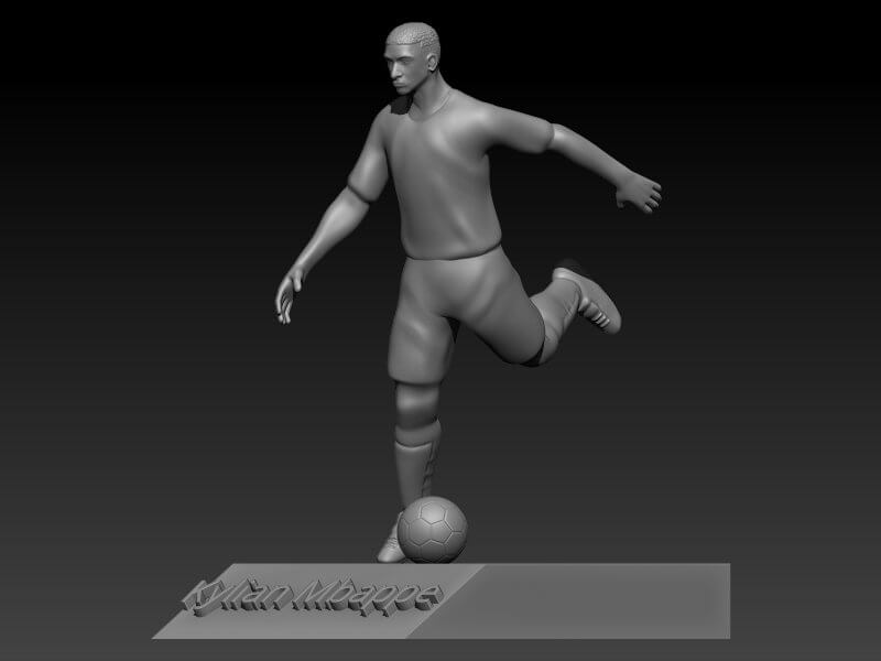 Kylian Mbappe - 3D Model by elitemodelry