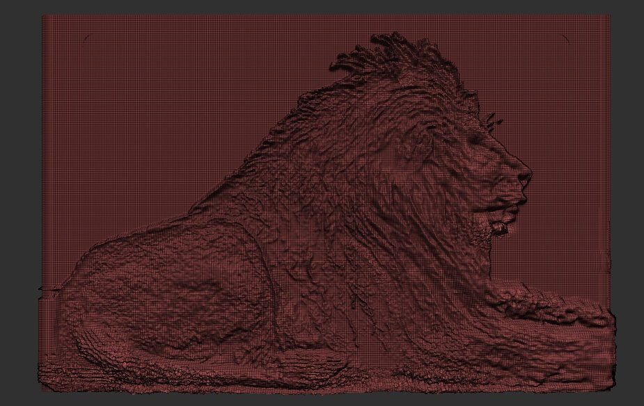 Lion Relief - 3D Print Model by elitemodelry