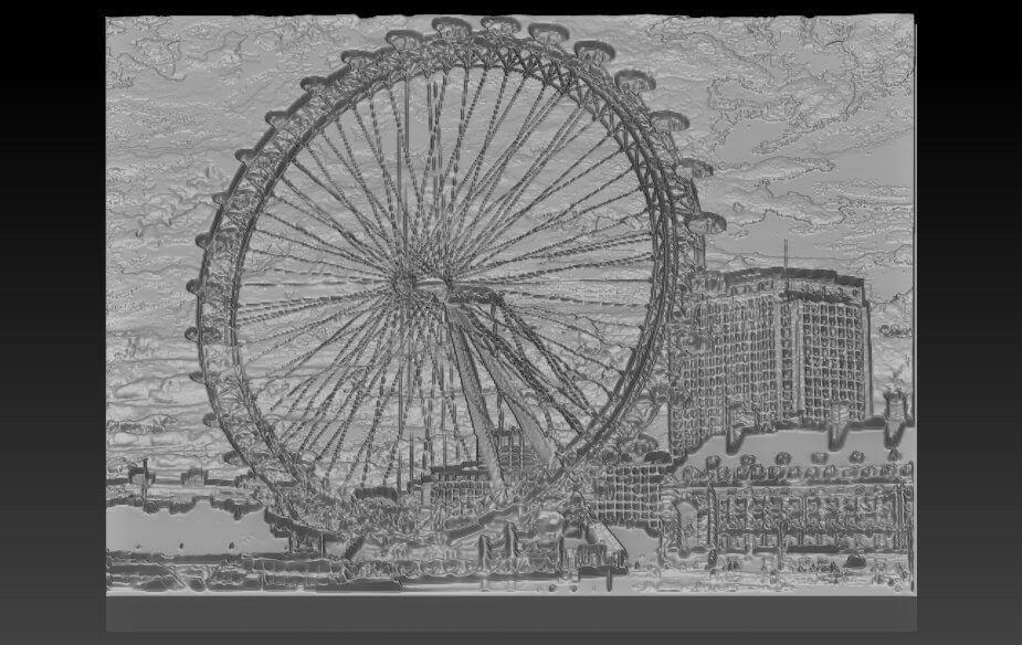 London Relief - 3D Model by elitemodelry