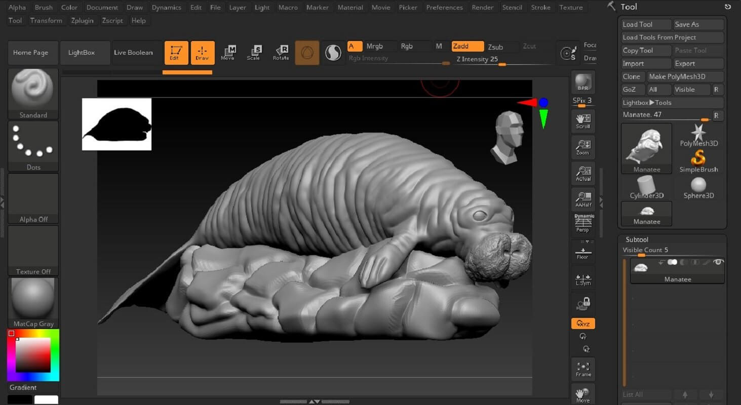 Manatee - 3D Model by elitemodelry