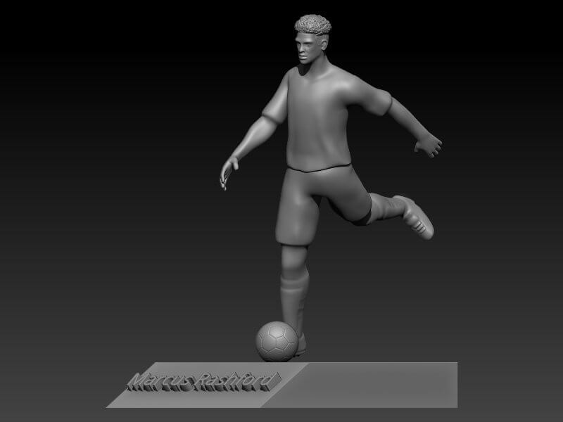 Marcus Rashford - 3D Print Model by elitemodelry