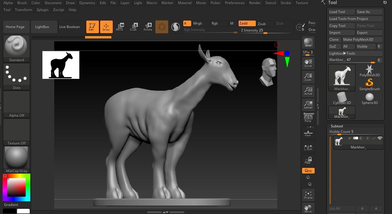 Markhor - 3D Model by elitemodelry