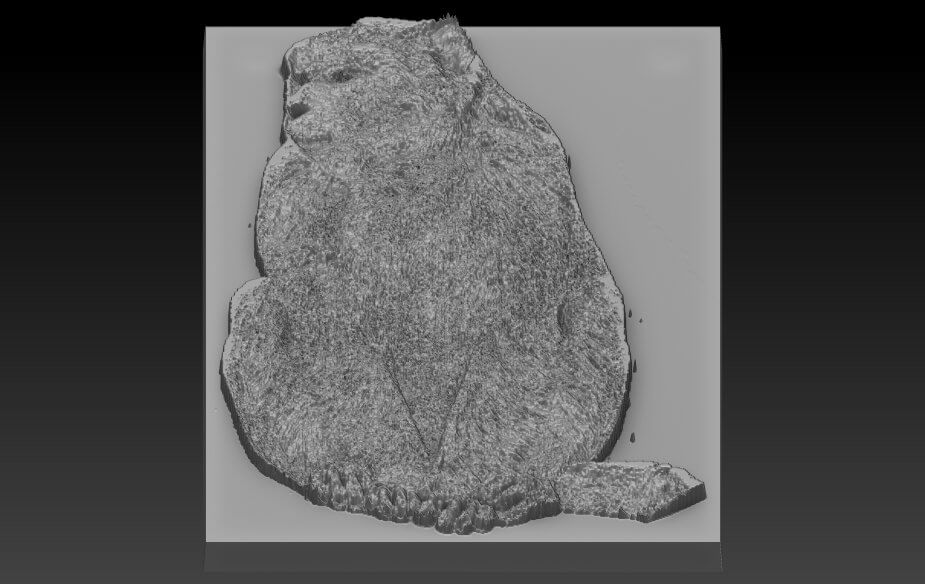 Monkey Relief - 3D Model by elitemodelry