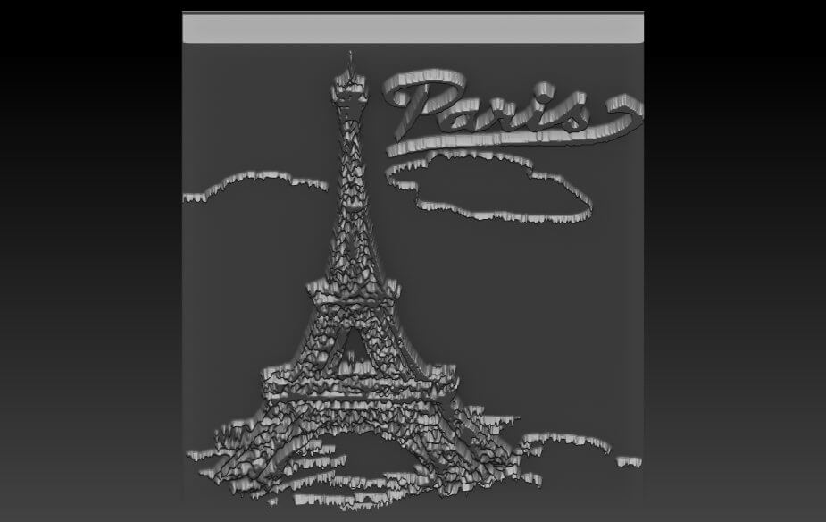 Paris Relief - 3D Model by elitemodelry