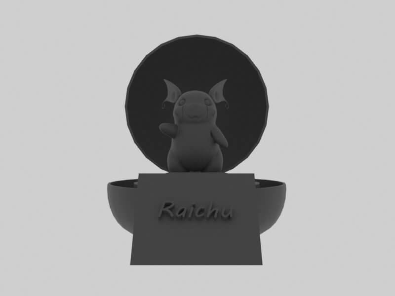 Raichu - 3D Model by elitemodelry