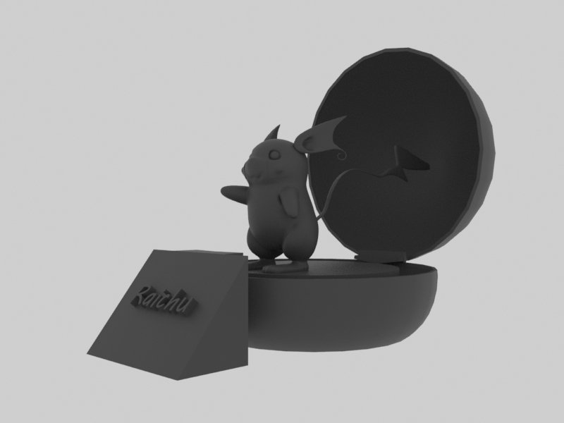 Raichu - 3D Model by elitemodelry