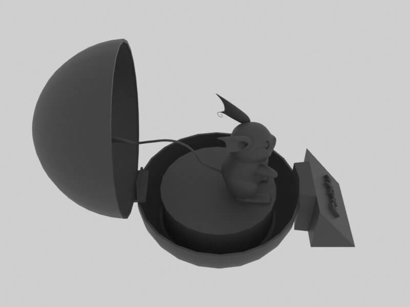 Raichu - 3D Model by elitemodelry