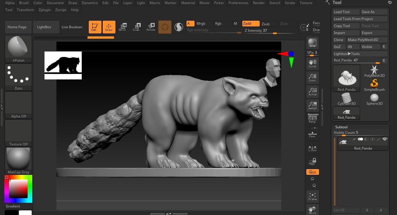 Red Panda - 3D Model by elitemodelry