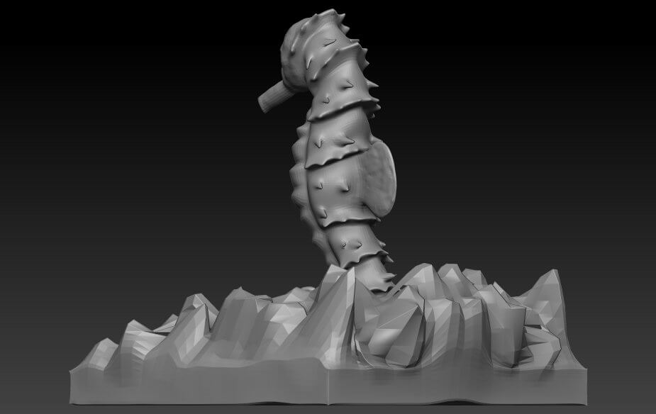 Sea Horse - 3D Model by elitemodelry