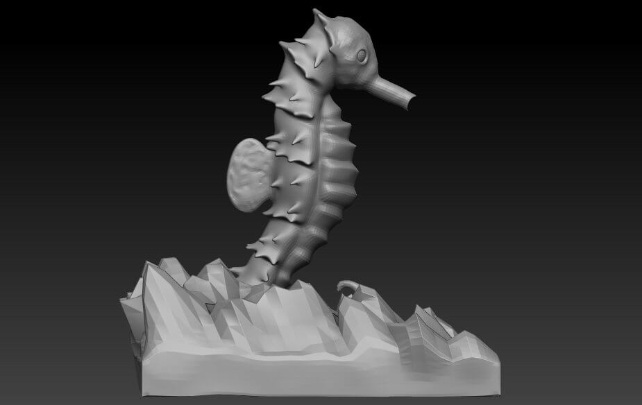 Sea Horse - 3D Model by elitemodelry