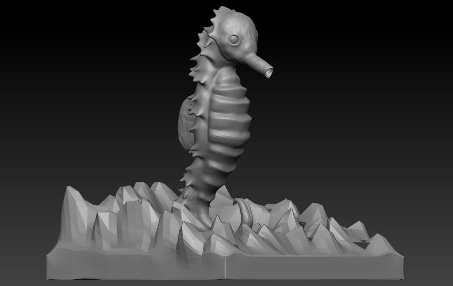 Sea Horse - 3D Model by elitemodelry