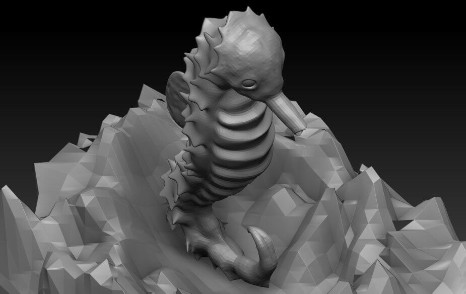 Sea Horse - 3D Model by elitemodelry