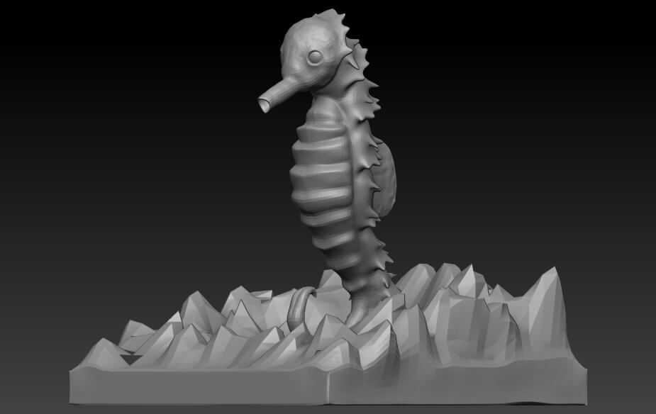 Sea Horse - 3D Model by elitemodelry