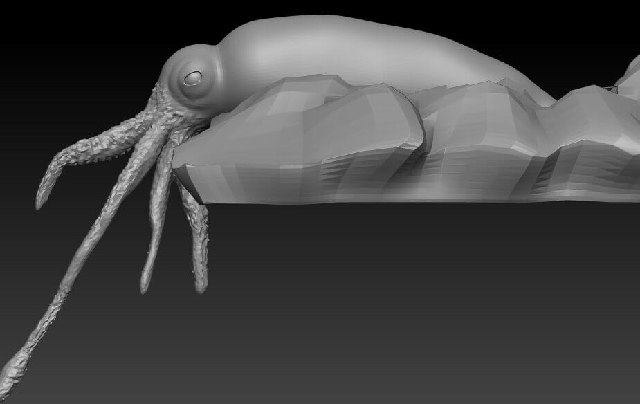 Squid - 3D Model by elitemodelry