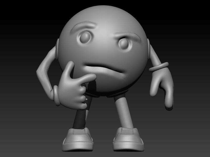 Think Emoji - 3D Model by elitemodelry