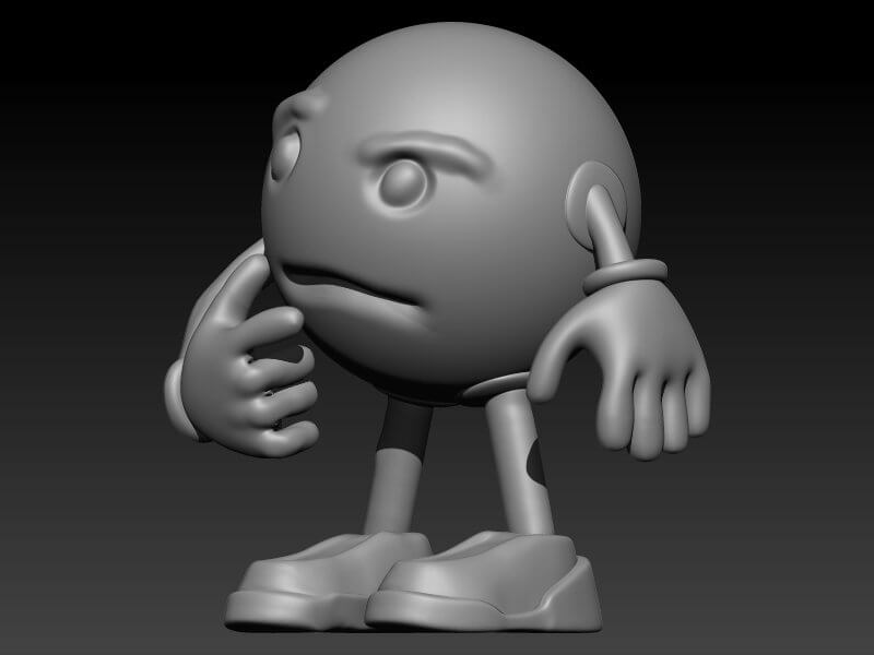 Think Emoji - 3D Model by elitemodelry