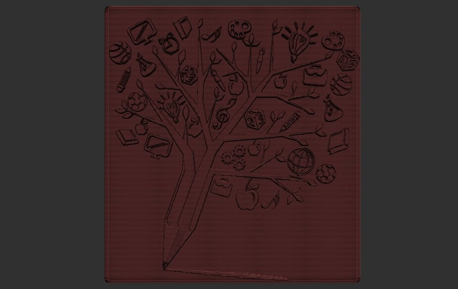 Tree Relief - 3D Print Model by elitemodelry