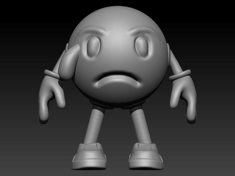 Upset Emoji - 3D Model by elitemodelry