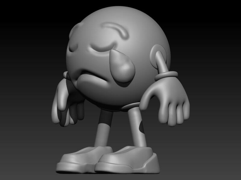 Upset Emoji - 3D Model by elitemodelry