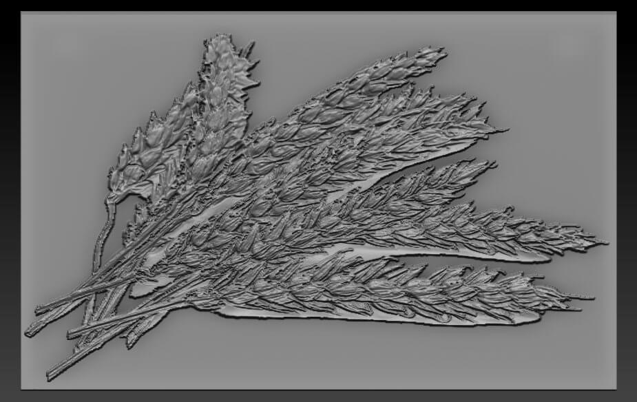 Wheat Relief - 3D Model by elitemodelry