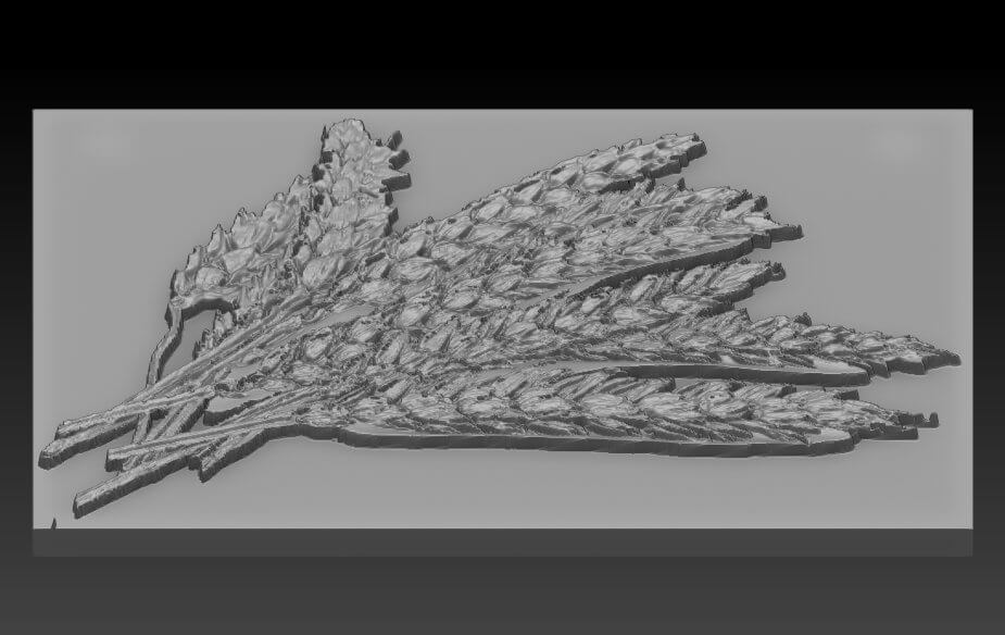 Wheat Relief - 3D Model by elitemodelry