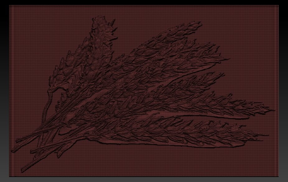 Wheat Relief - 3D Model by elitemodelry