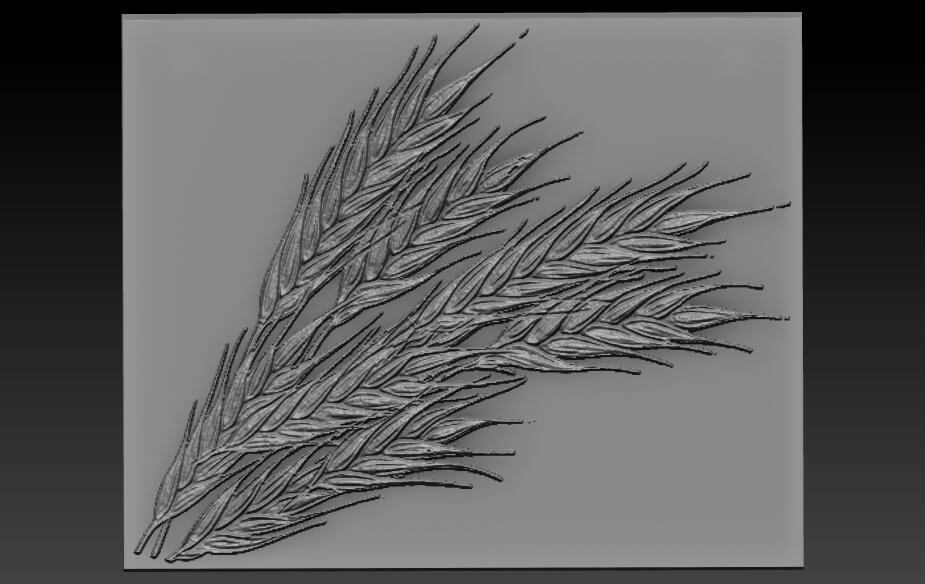 Wheat Relief - 3D Model by elitemodelry