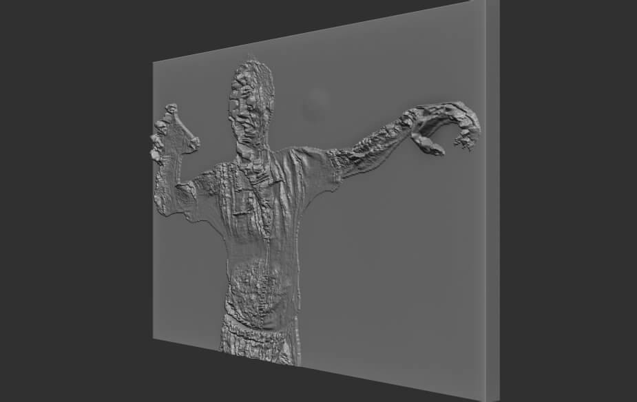 Zombie Relief - 3D Print Model by elitemodelry