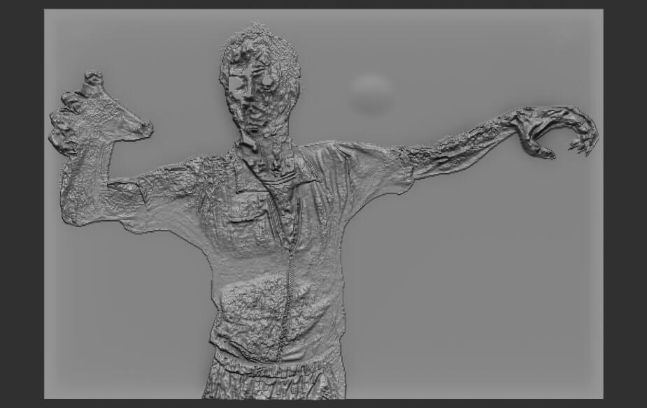 Zombie Relief - 3D Print Model by elitemodelry