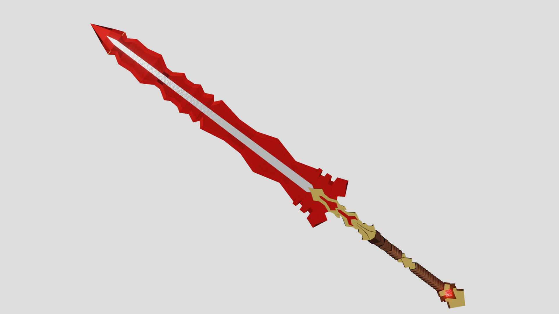 Red Sword - 3D Model by Elosie