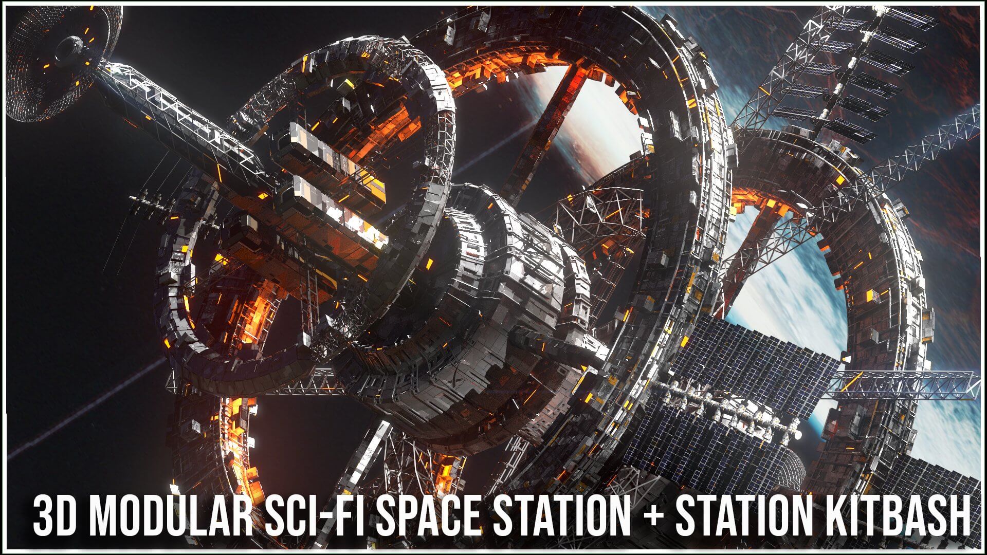 Space Station Vehicle Futuristic - 3D Model by elpamidor