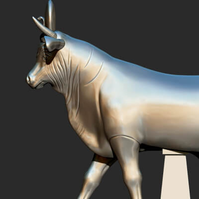 Statue of Egyptian Gods Apis Serapis Bull God 3D Printable by elrahmahtech