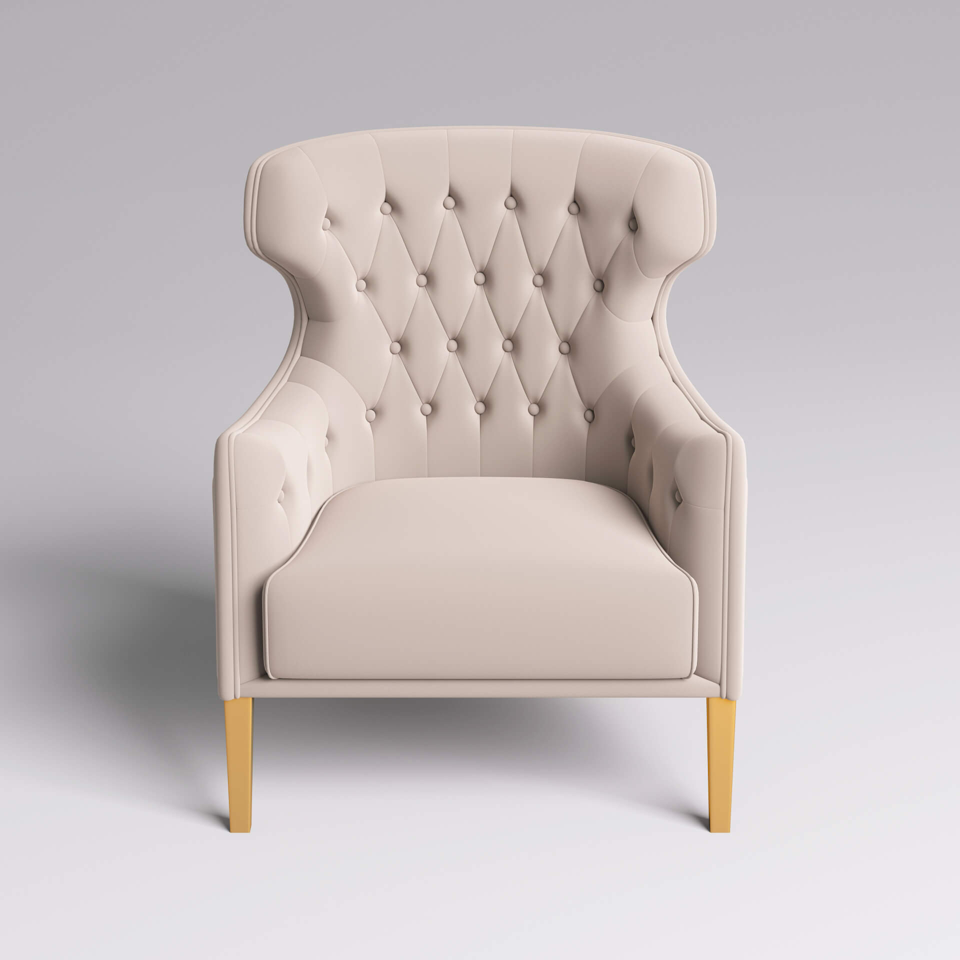 Chesterfield Fabric Berjer 003 - 3D Model by Elshan_3d_artist