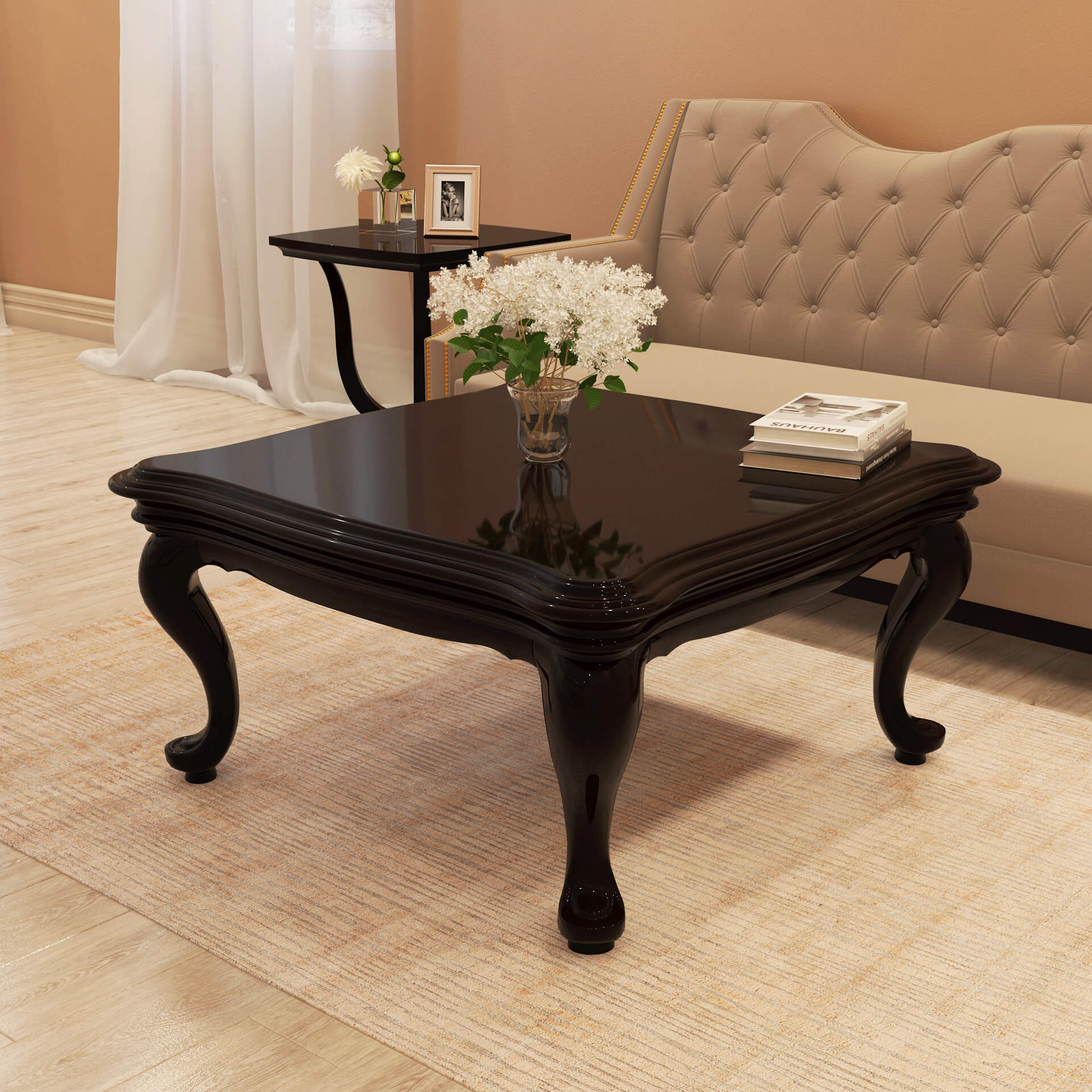 Classic Coffee Table 001 - 3D Model by Elshan_3d_artist