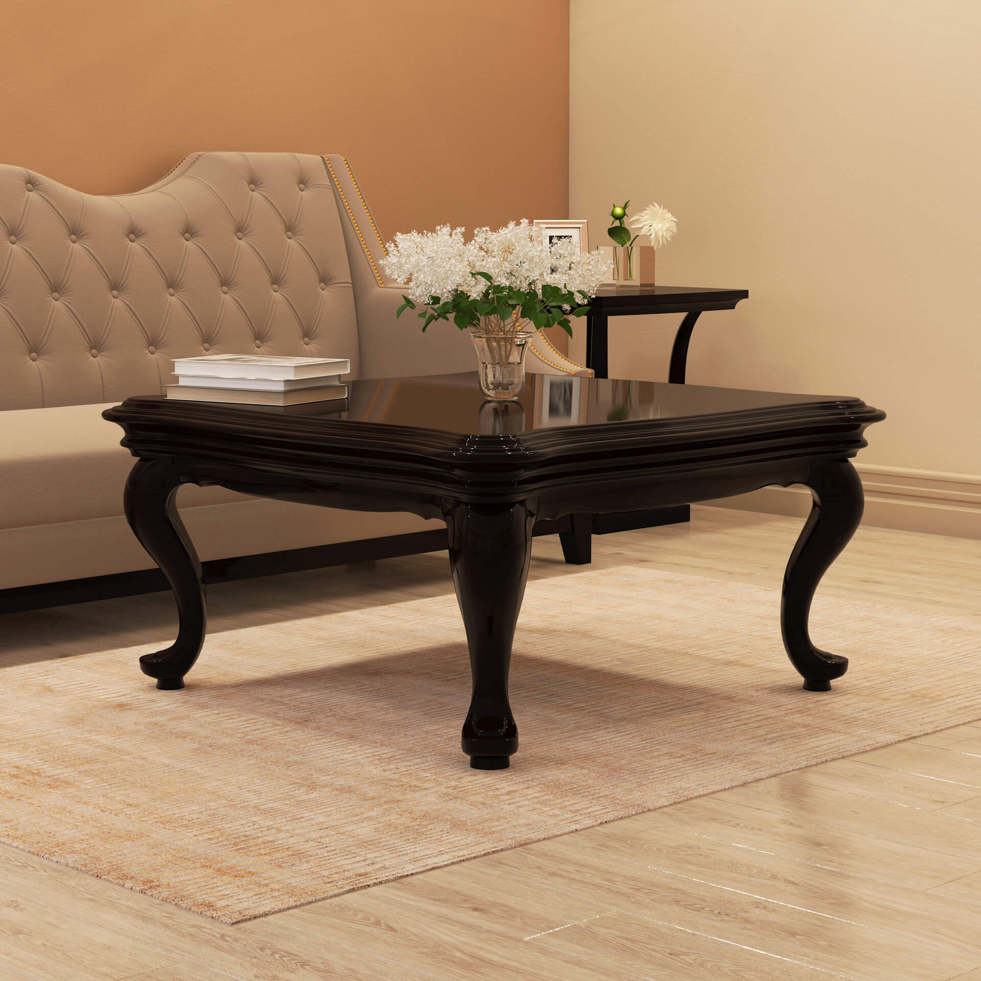 Classic Coffee Table 001 - 3D Model by Elshan_3d_artist