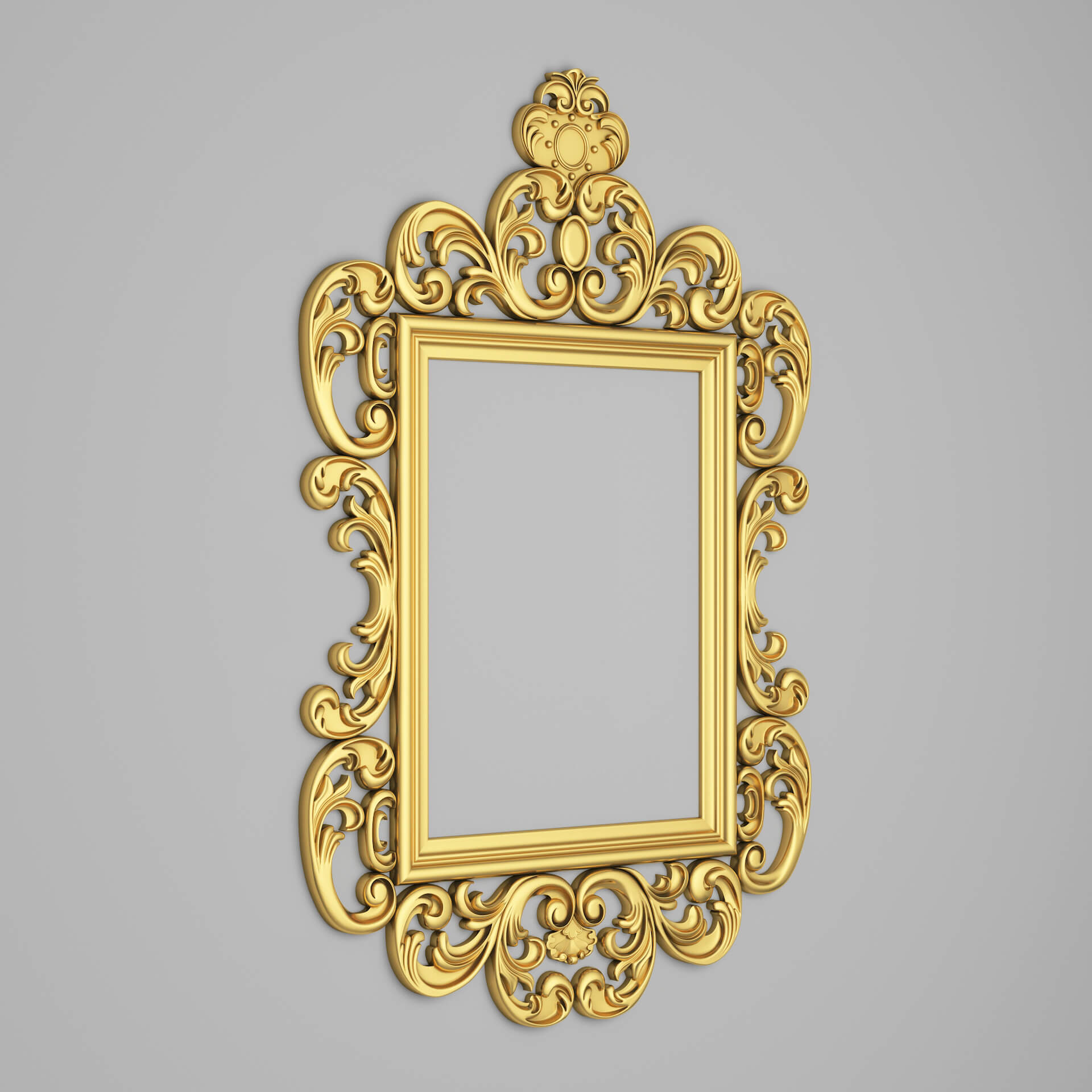 Classic Frame Mirror 005 - 3D Model by Elshan_3d_artist