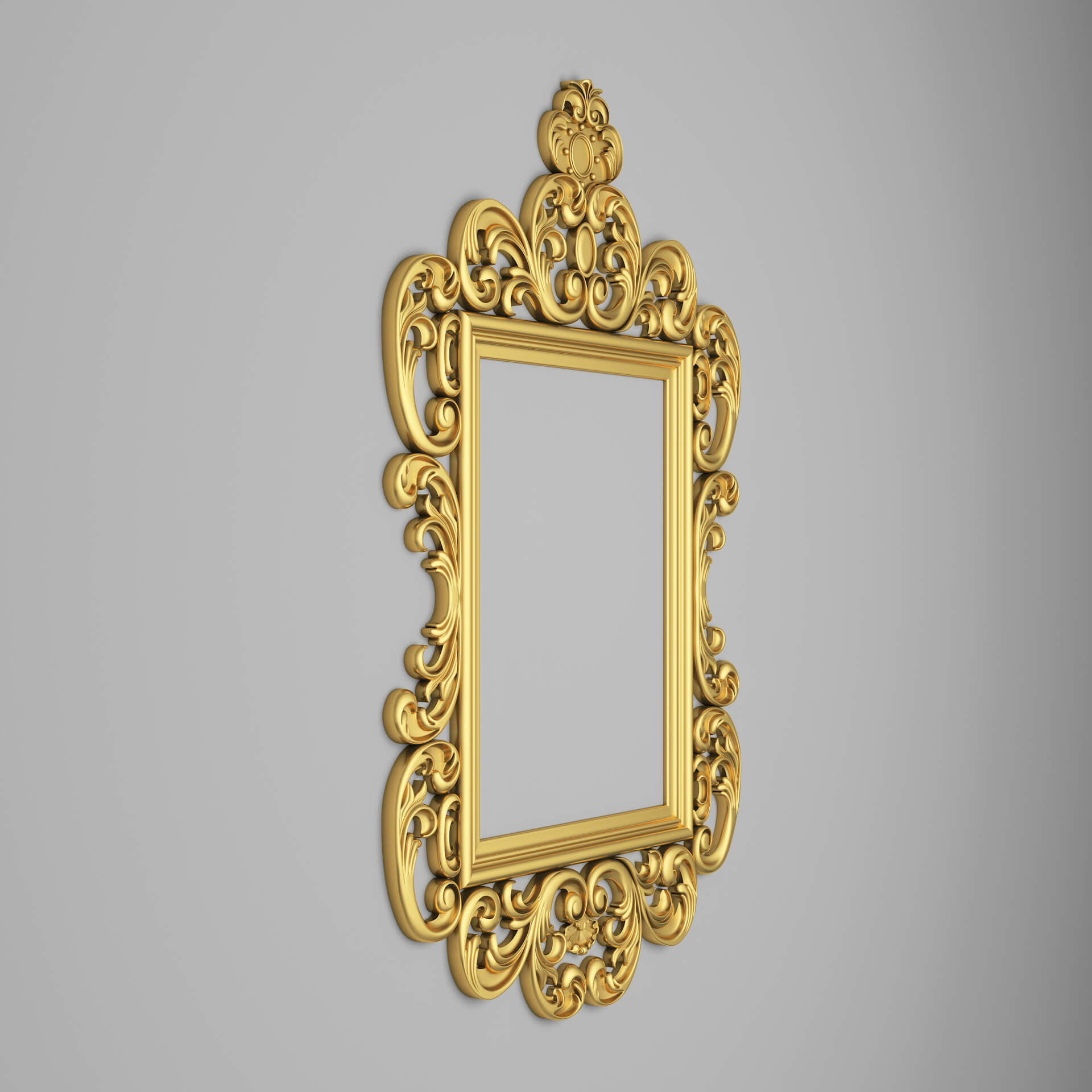 Classic Frame Mirror 005 - 3D Model by Elshan_3d_artist