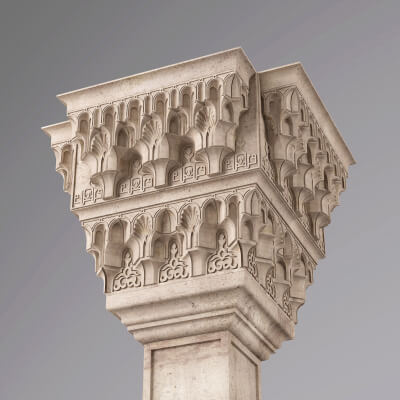 Classic Islamic Column 001 - 3D Model by Elshan_3d_artist