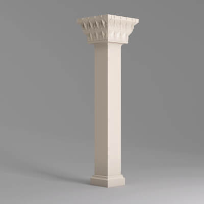 Classic Islamic Architectural Column 003 - 3D Model by Elshan_3d_artist