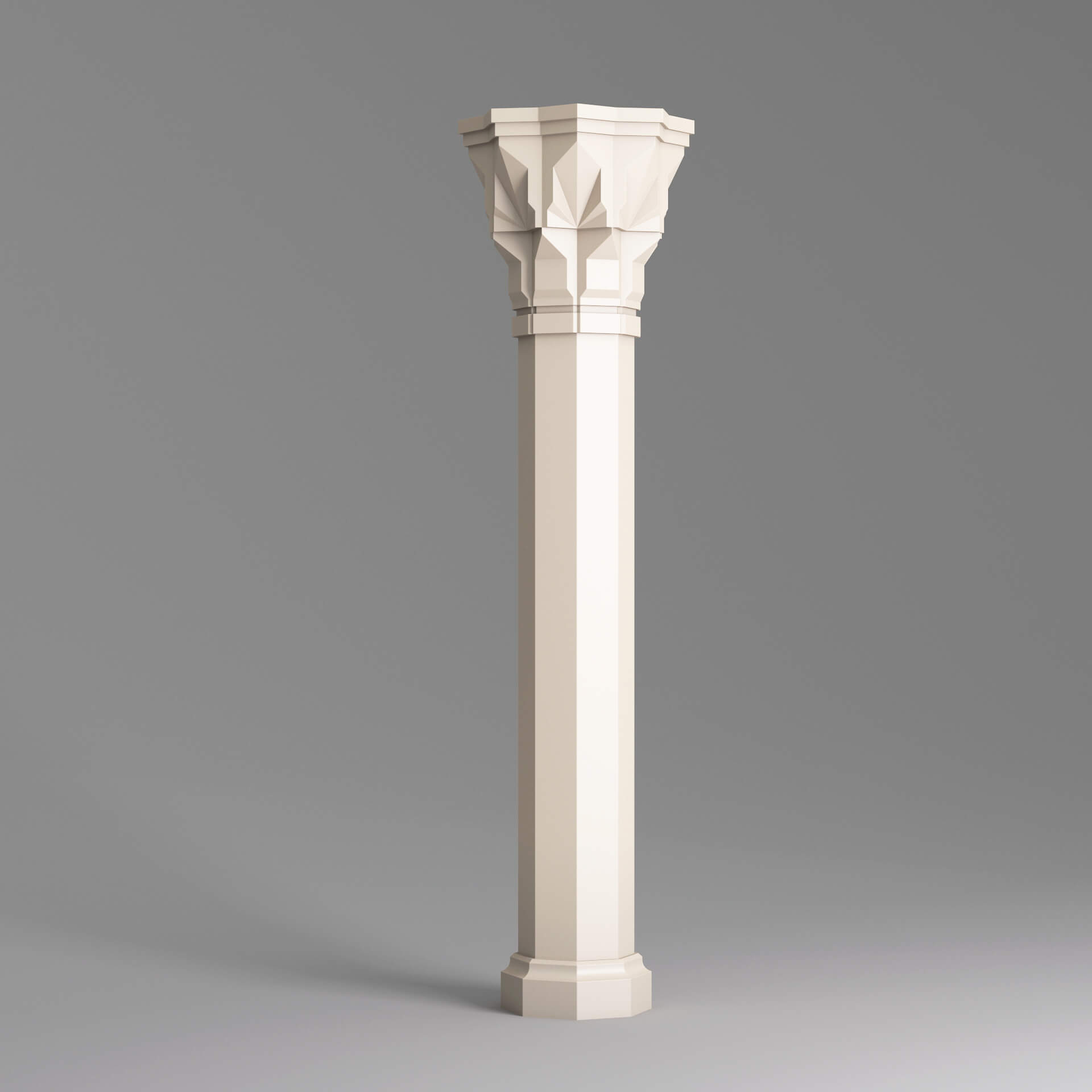 Classic Islamic Column 003 - 3D Model by Elshan_3d_artist