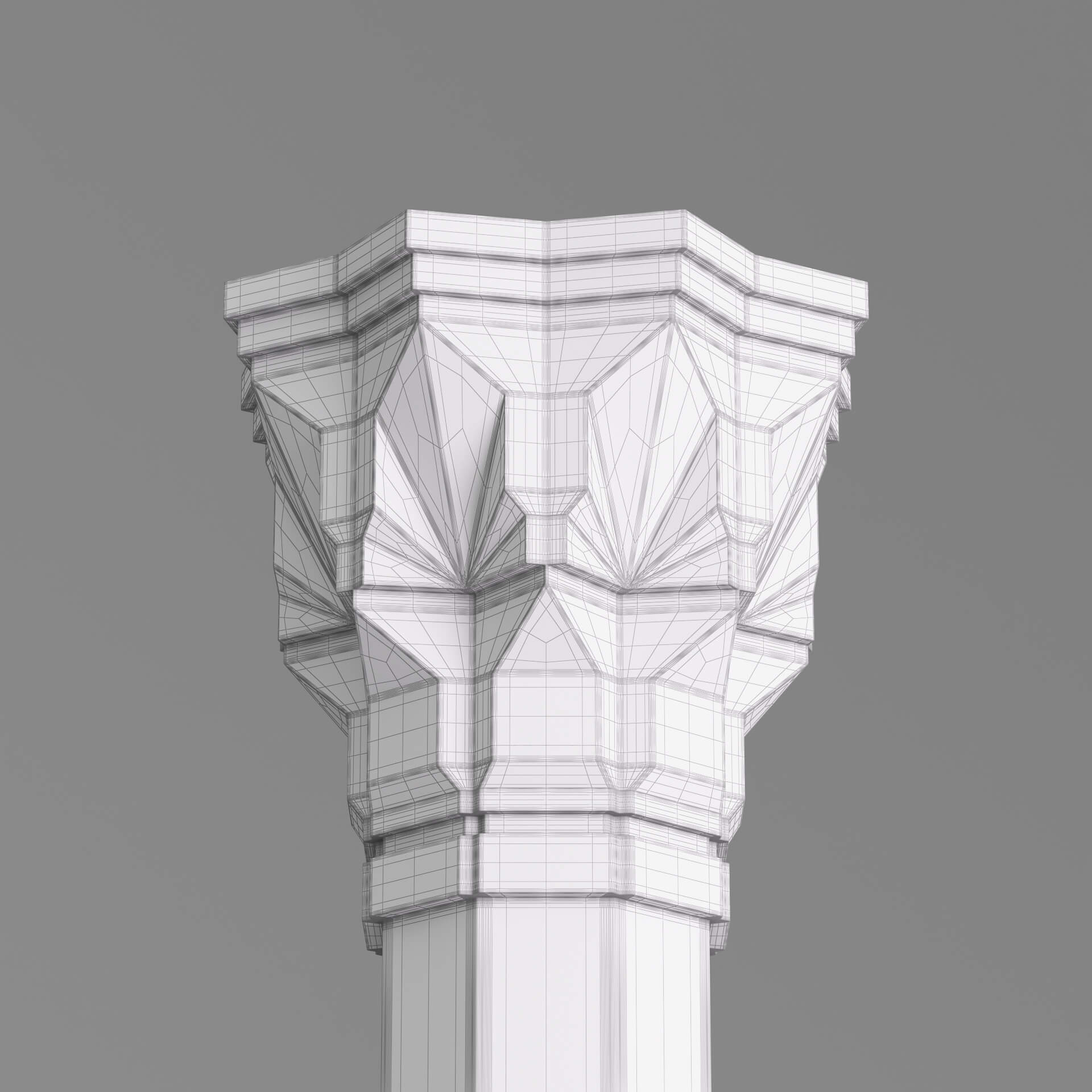 Classic Islamic Column 003 - 3D Model by Elshan_3d_artist