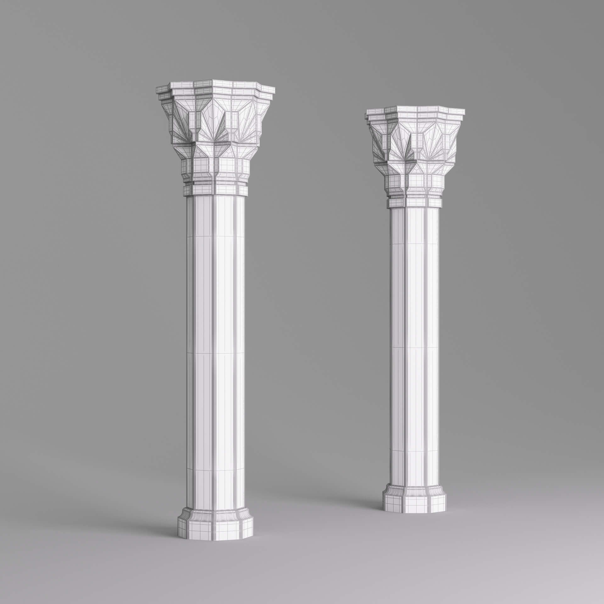 Classic Islamic Column 003 - 3D Model by Elshan_3d_artist