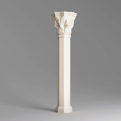 Classic Islamic Architectural Column 004 - 3D Model by Elshan_3d_artist