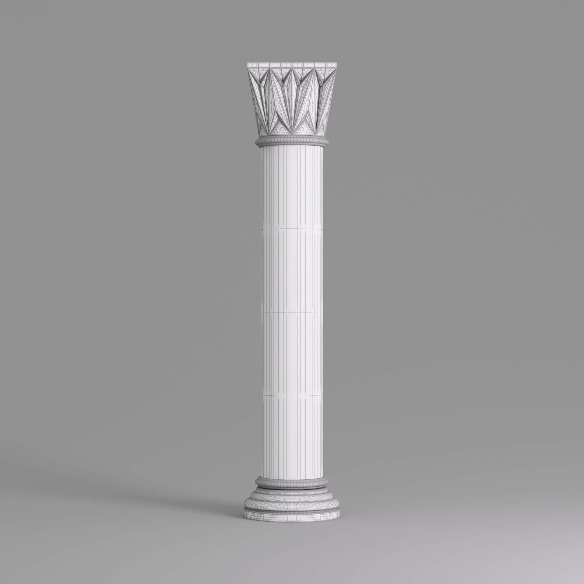 Classic Islamic Column 004 - 3D Model by Elshan_3d_artist